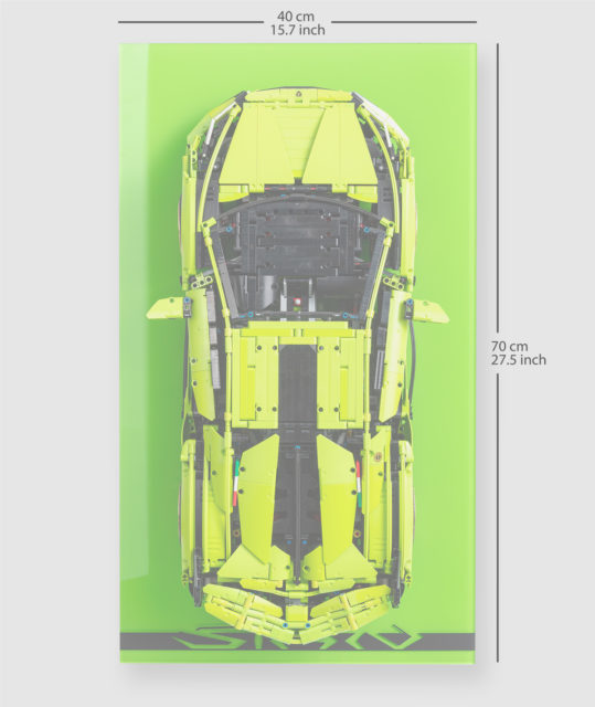 Wall display for LEGO® Technic 42115 Lamborghini Sián "Sticker Edition"