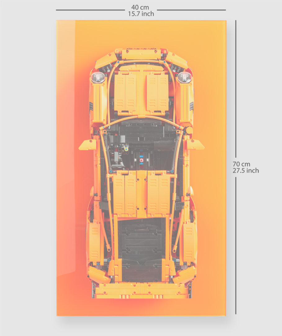 Wall display for LEGO® Technic 42056 Porsche 911 GT3 RS