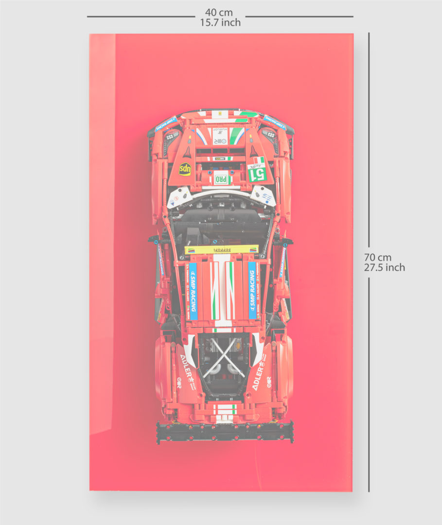 Wall display for LEGO® Technic 42125 Ferrari 488 GTE
