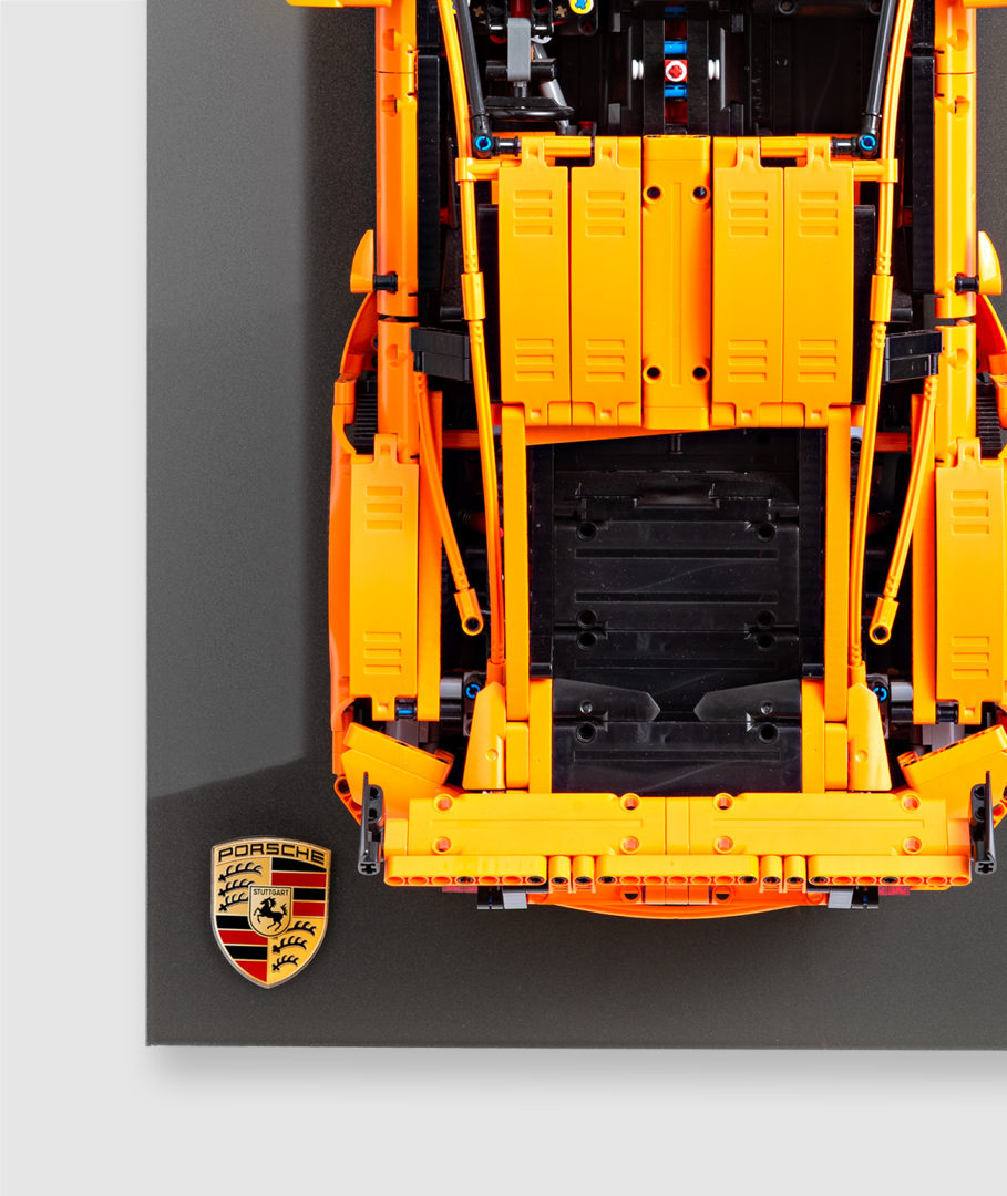 Wall display for LEGO® Technic 42056 Porsche 911 GT3 RS "Pur Gris"