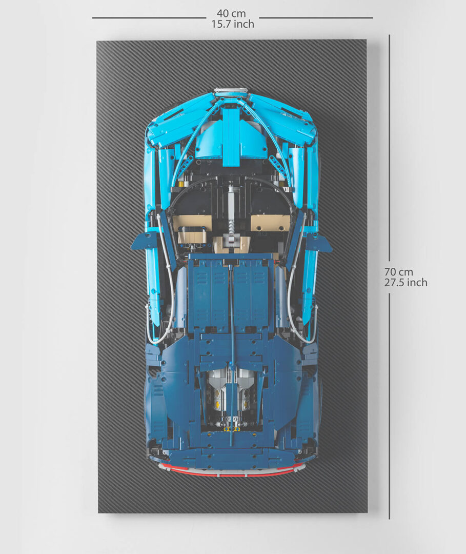 Wall display for LEGO® Technic 42083 Bugatti Chiron