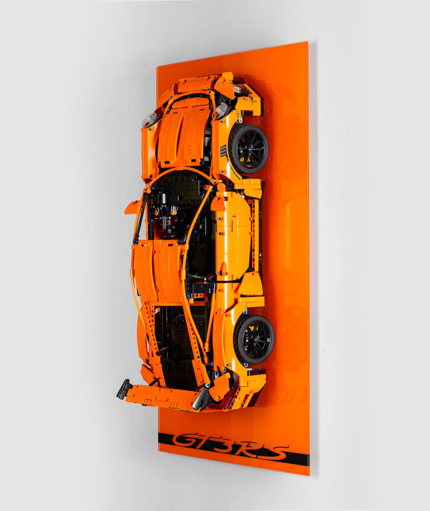 Wall display for LEGO® Technic 42056 Porsche 911 GT3 RS "Sticker Edition"